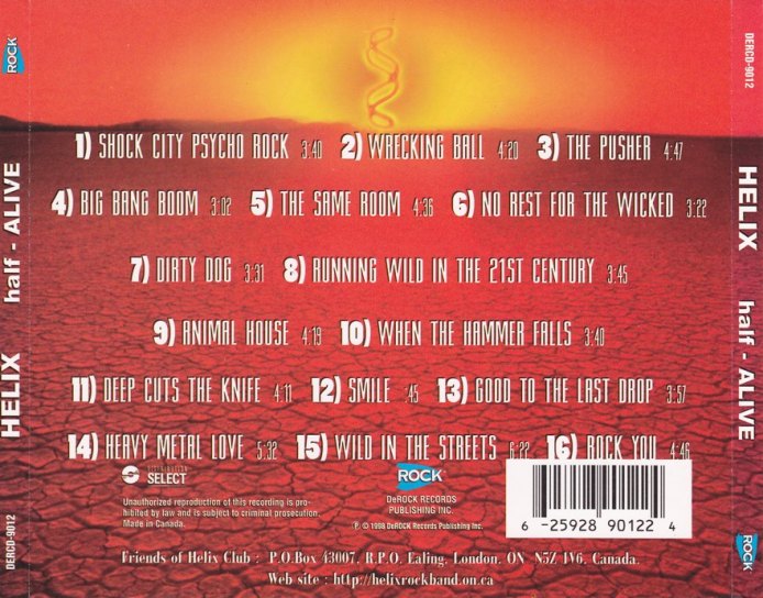 REVIEW: Helix – half-ALIVE (1998) | mikeladano.com