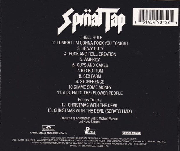 REVIEW: Spinal Tap – This is Spinal Tap (soundtrack remastered ...