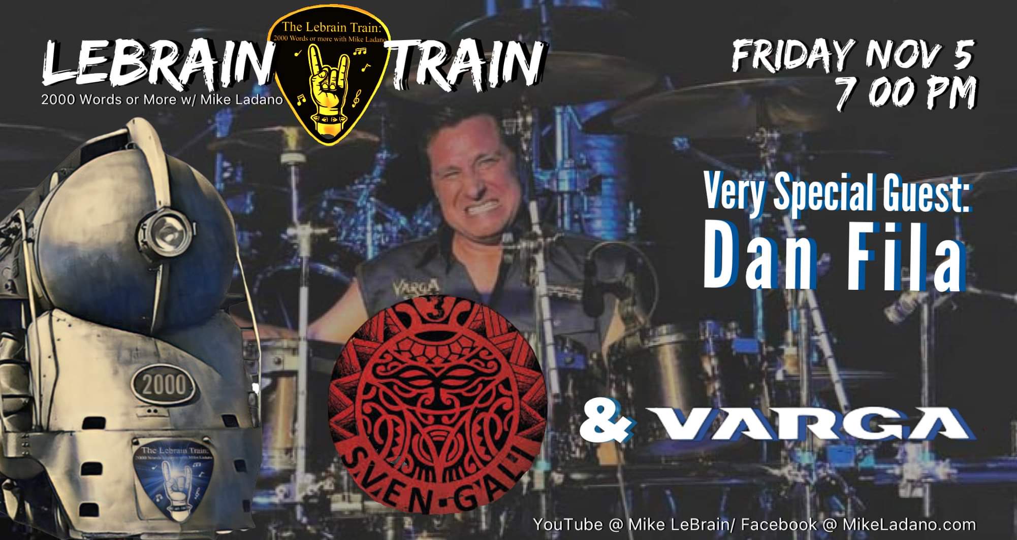 Dan Fila of Sven Gali & Varga rocks the LeBrain Train tonight ...