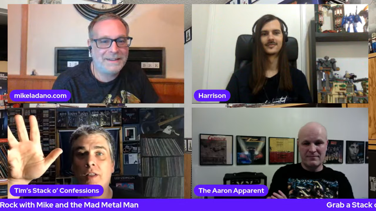 Stacks of 8-Tracks, CDs, Lizzy & ZZ with Mike and the Mad Metal Man ...