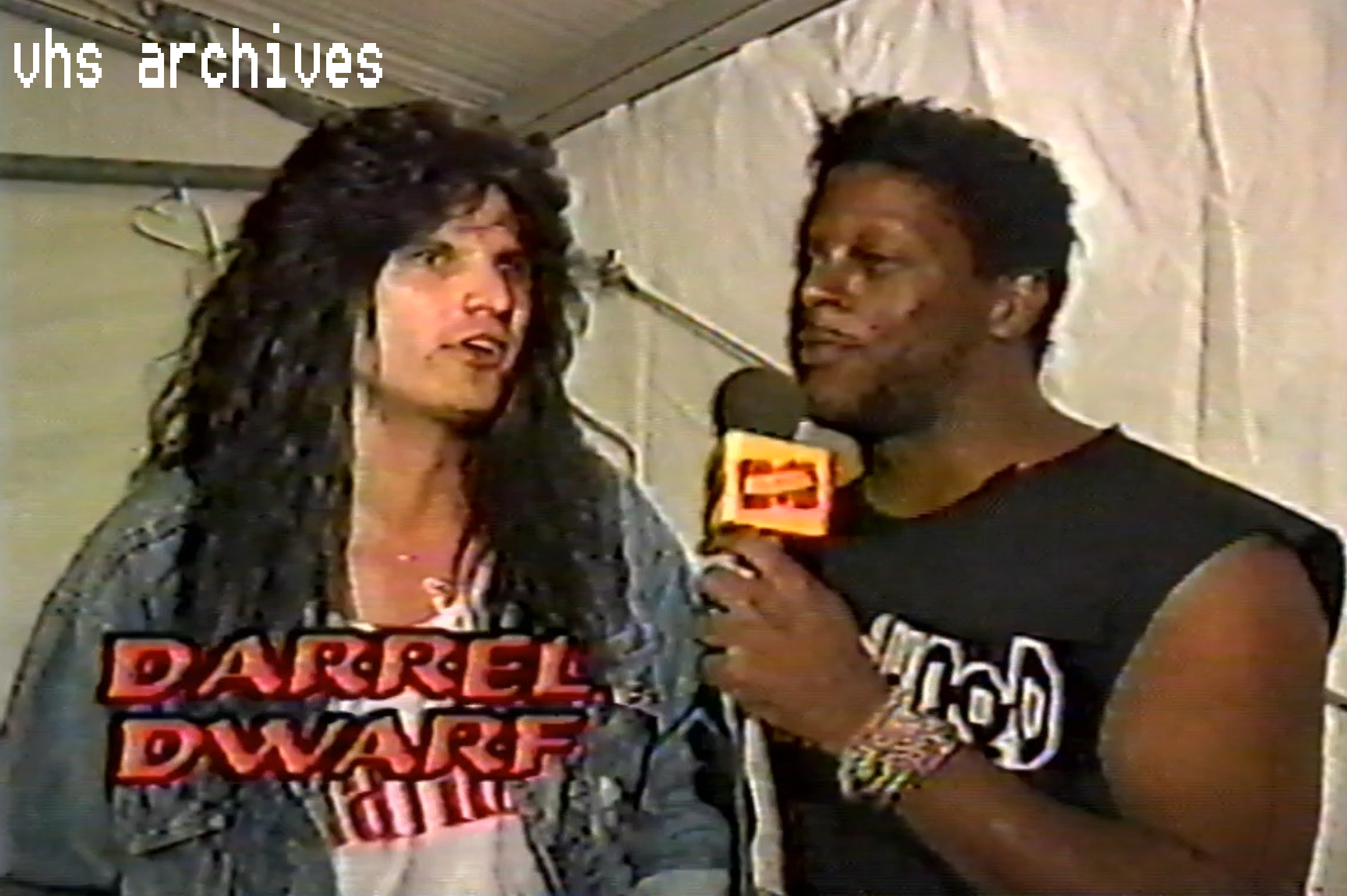 VHS Archives #136: Killer Dwarfs’ Darrell Dwarf Millar backstage at ...