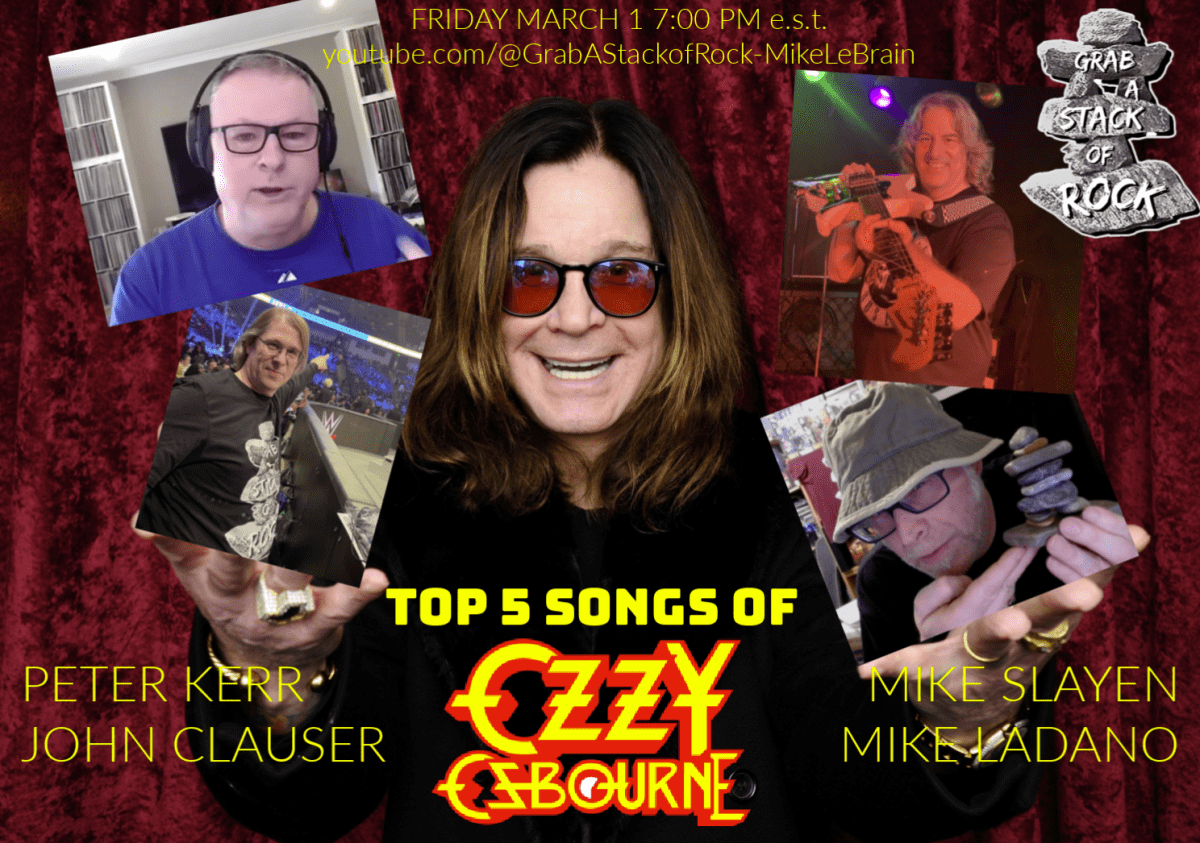 ALL ABOARD! Top Five Ozzy Tunes on Grab A Stack of Rock with Peter Kerr ...