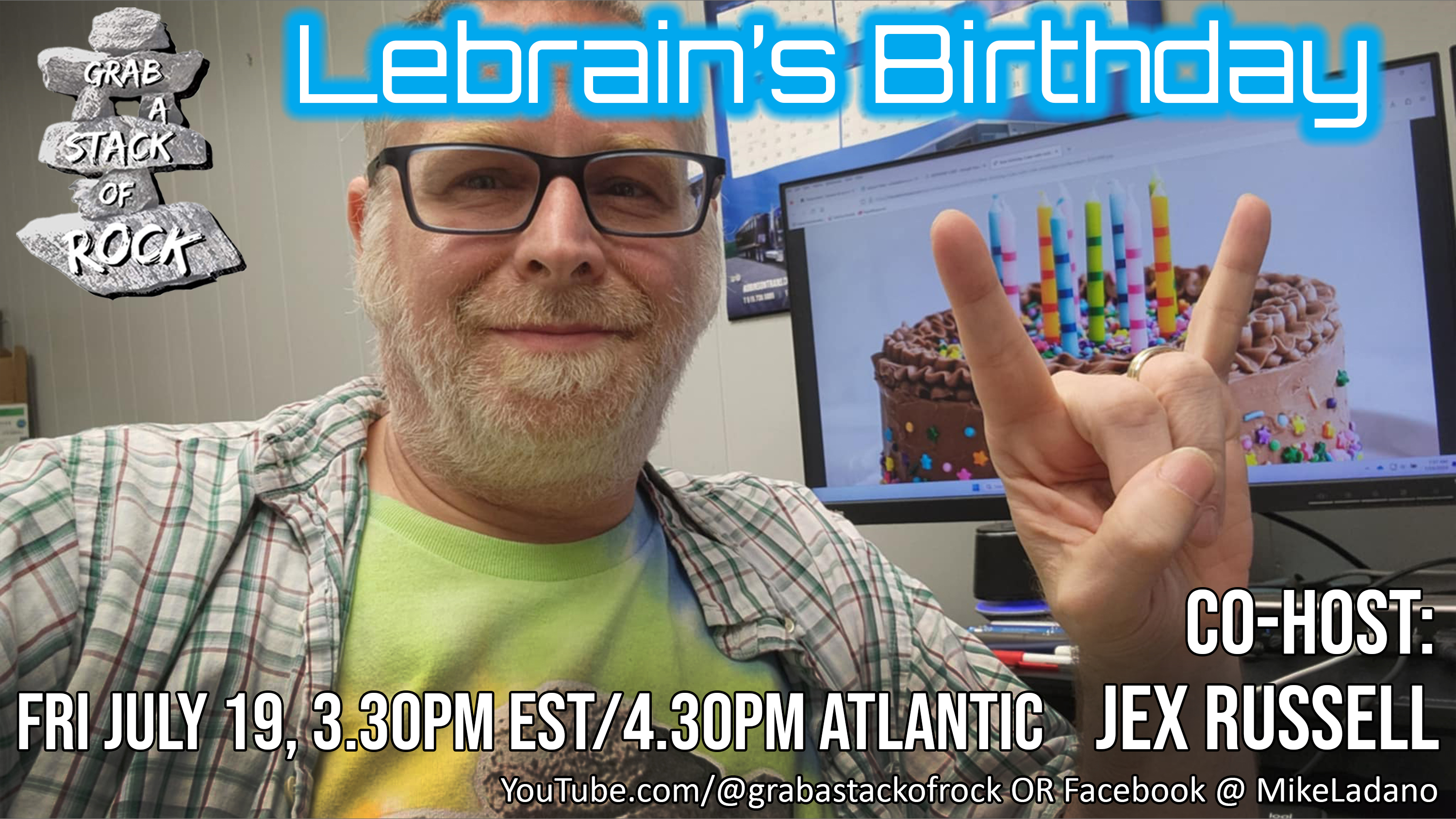 Celebrate Mike’s Birthday on Grab A Stack of Rock – Live!! | mikeladano.com