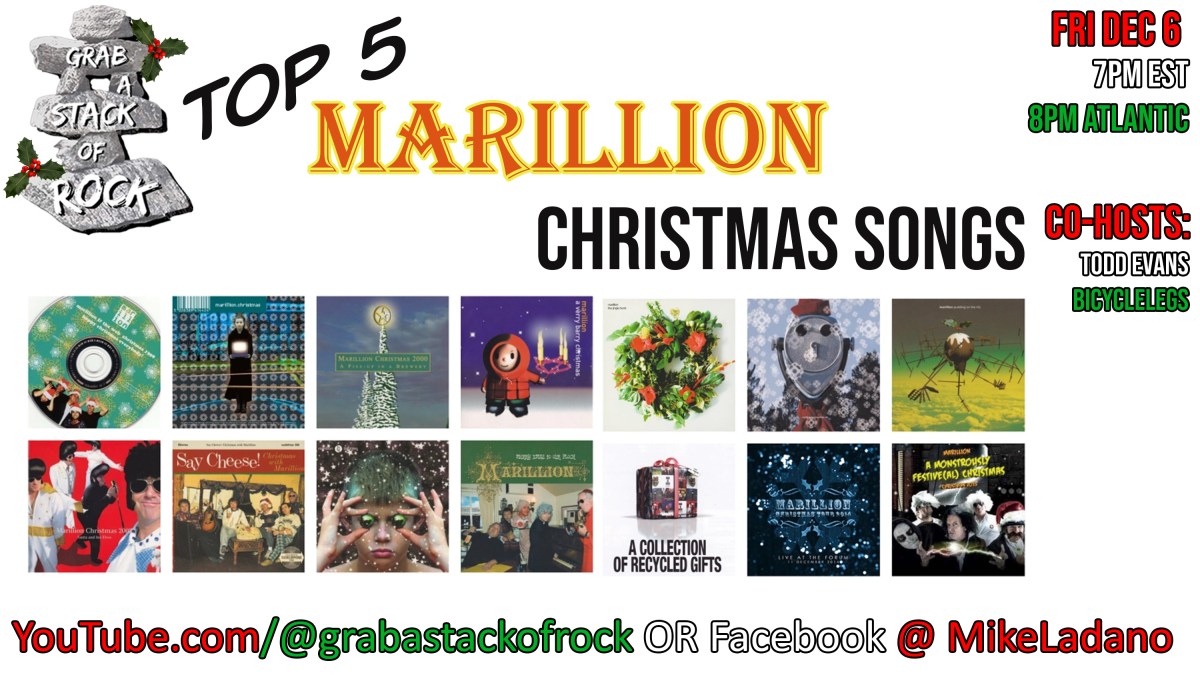Marillion Christmas: Top Five Christmas Tunes by Marillion, with Todd ...