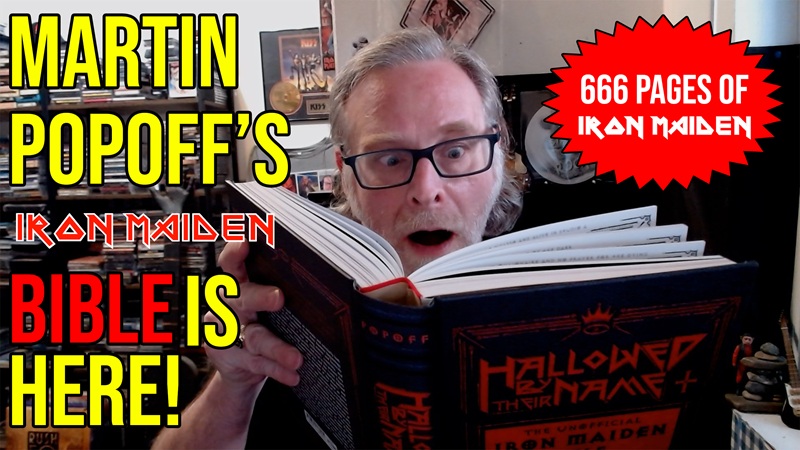 50 Years of IRON MAIDEN bonus episode: Unboxing Martin Popoff’s Hallowed By Their Name: The ...